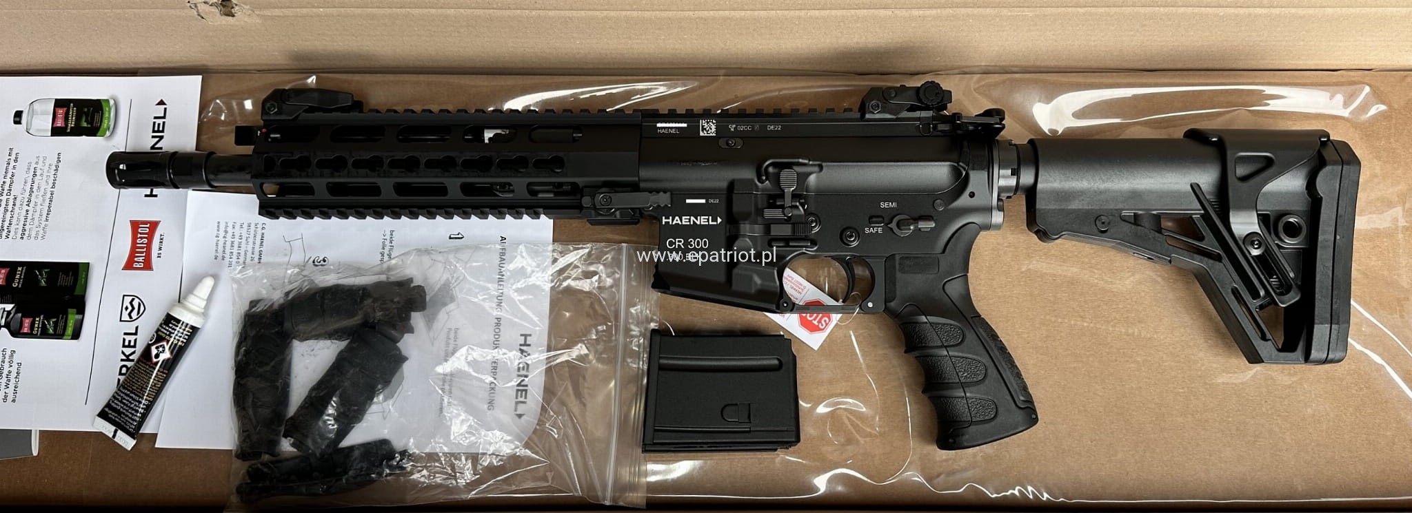 Karabin Haenel CR300 lufa 10.5" czarny kal. 300BLK